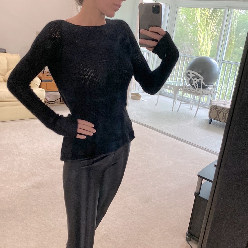 360 Cashmere Low Back Cashmere Sweater - Gem